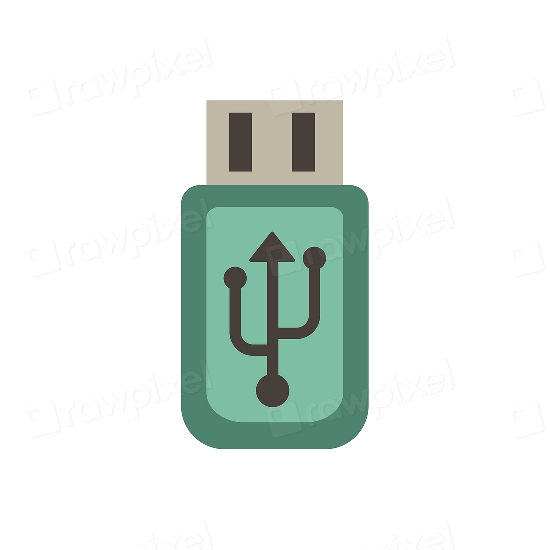 Illustration of USB isolated vector | Premium Vector - rawpixel