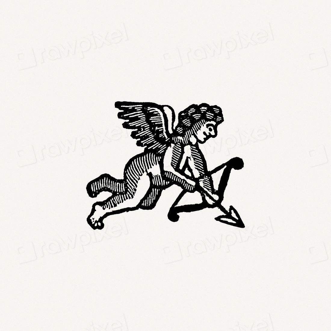 Vintage cupid illustration. Original British | Free Photo Illustration ...