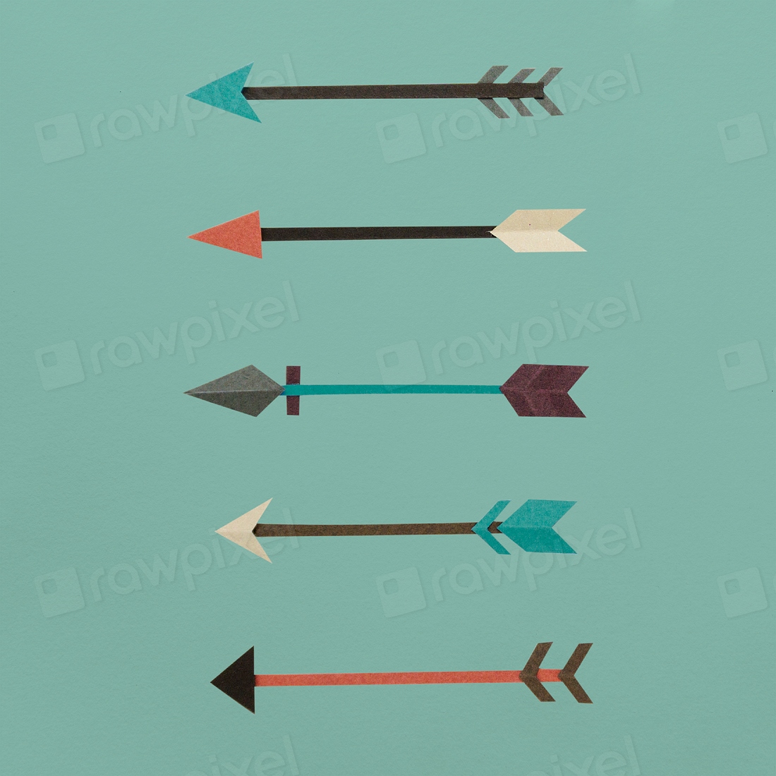 Arrow symbol paper craft icon | Premium PSD - rawpixel