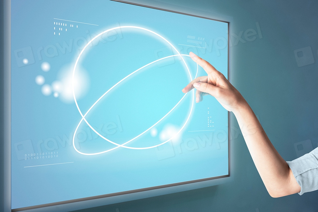 Virtual science class, teacher presenting | Premium PSD - rawpixel