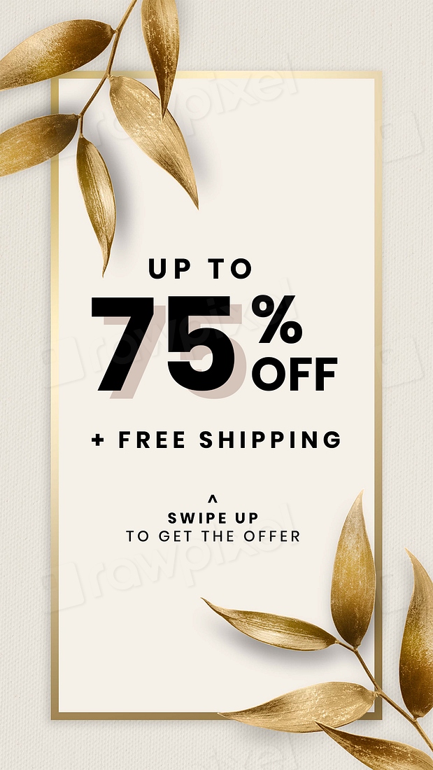 75 % discount design resource | Premium PSD Template - rawpixel