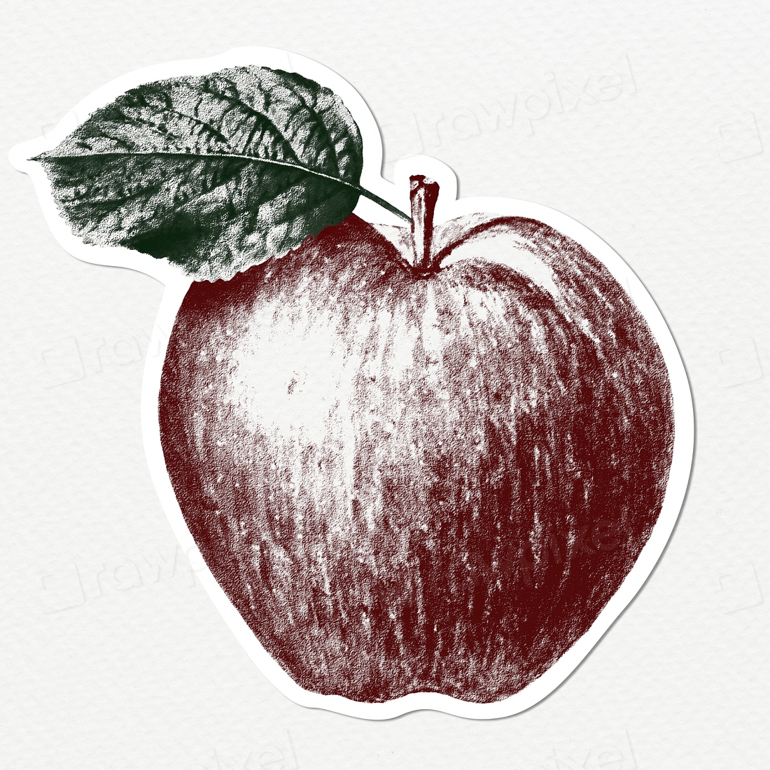 Vintage apple sticker design | Premium PSD - rawpixel