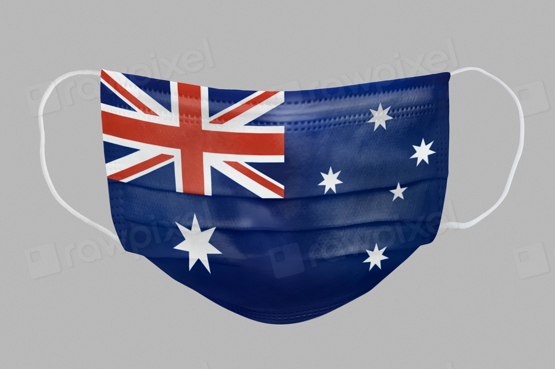 Australian flag pattern face mask | Free PSD - rawpixel