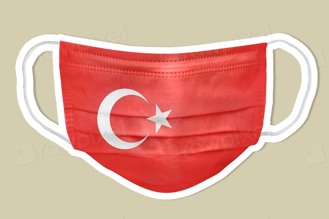 Turkish flag pattern face mask | Premium PSD - rawpixel