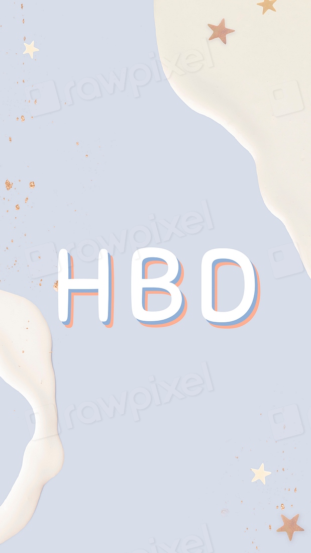 Pastel blue HBD psd 3D | Premium PSD Template - rawpixel