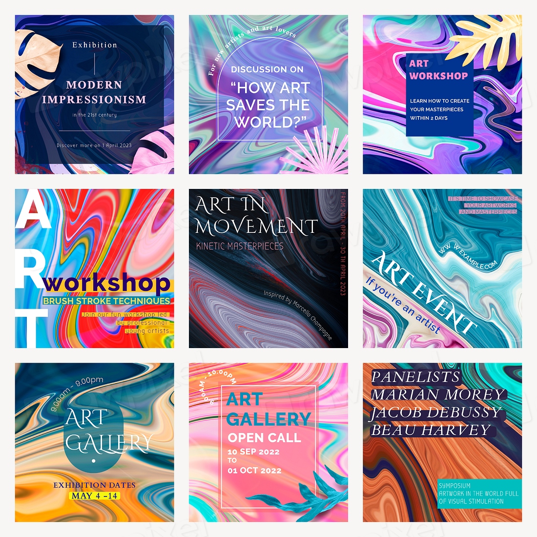 Alcohol ink editable template psd | Premium PSD - rawpixel