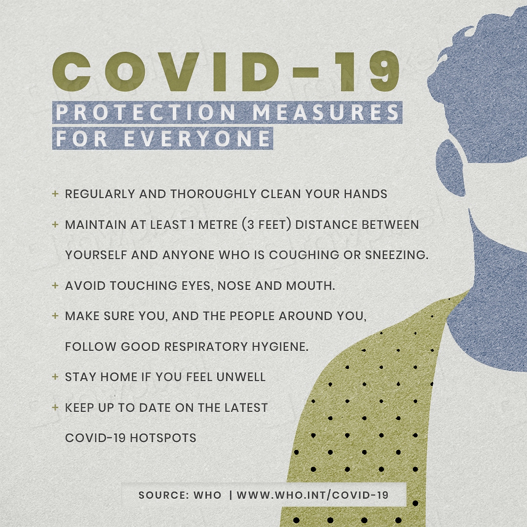 COVID-19 protection measures everyone social | Premium PSD - rawpixel