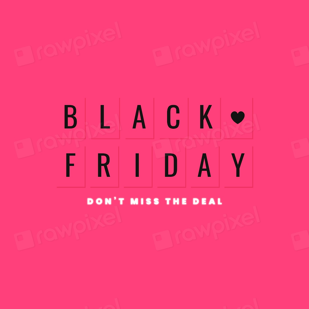 Pink psd Black Friday promotion | Premium PSD Template - rawpixel