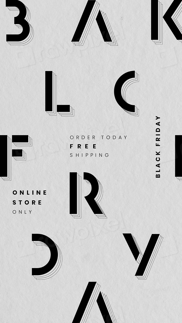 Black Friday psd minimal sale | Premium PSD Template - rawpixel