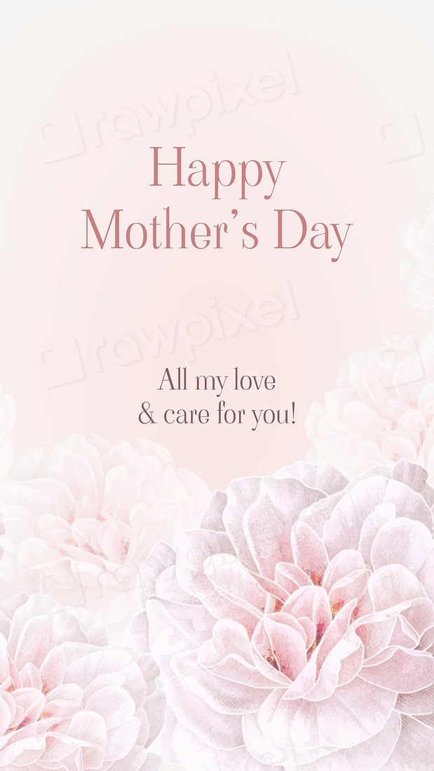 Pink feminine template, mother's day | Premium Vector Template - rawpixel