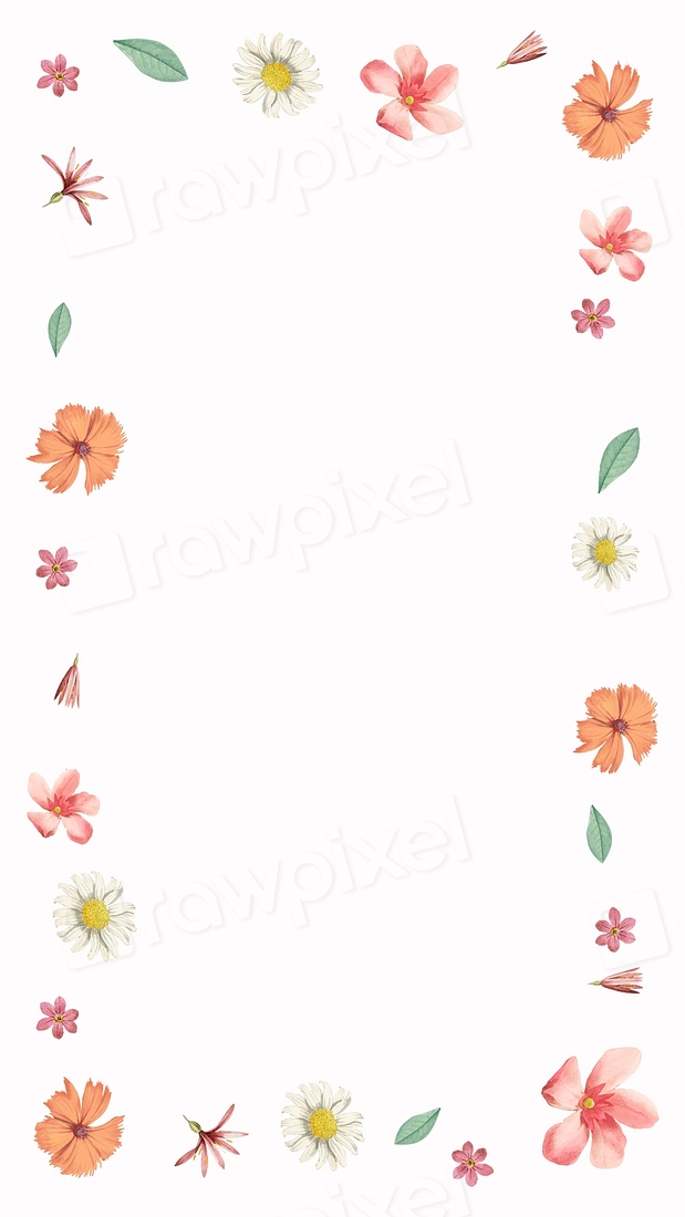 Spring frame iPhone wallpaper, colorful | Premium Vector - rawpixel