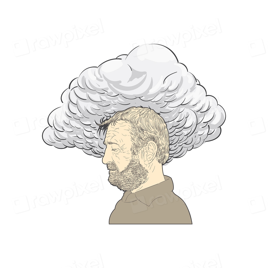 Feeling under the weather | Premium Vector Illustration - rawpixel