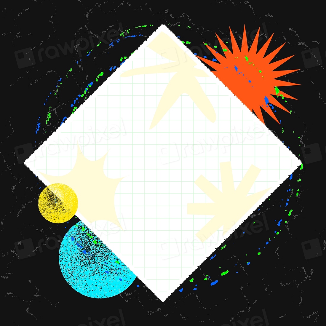 Aesthetic retro frame background, 90s | Premium PSD - rawpixel