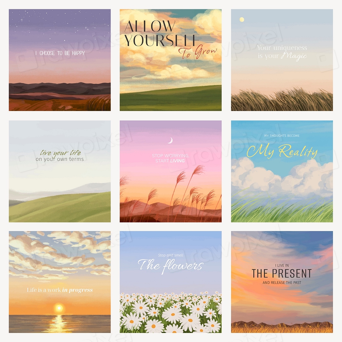 Nature social media post template | Premium Vector - rawpixel