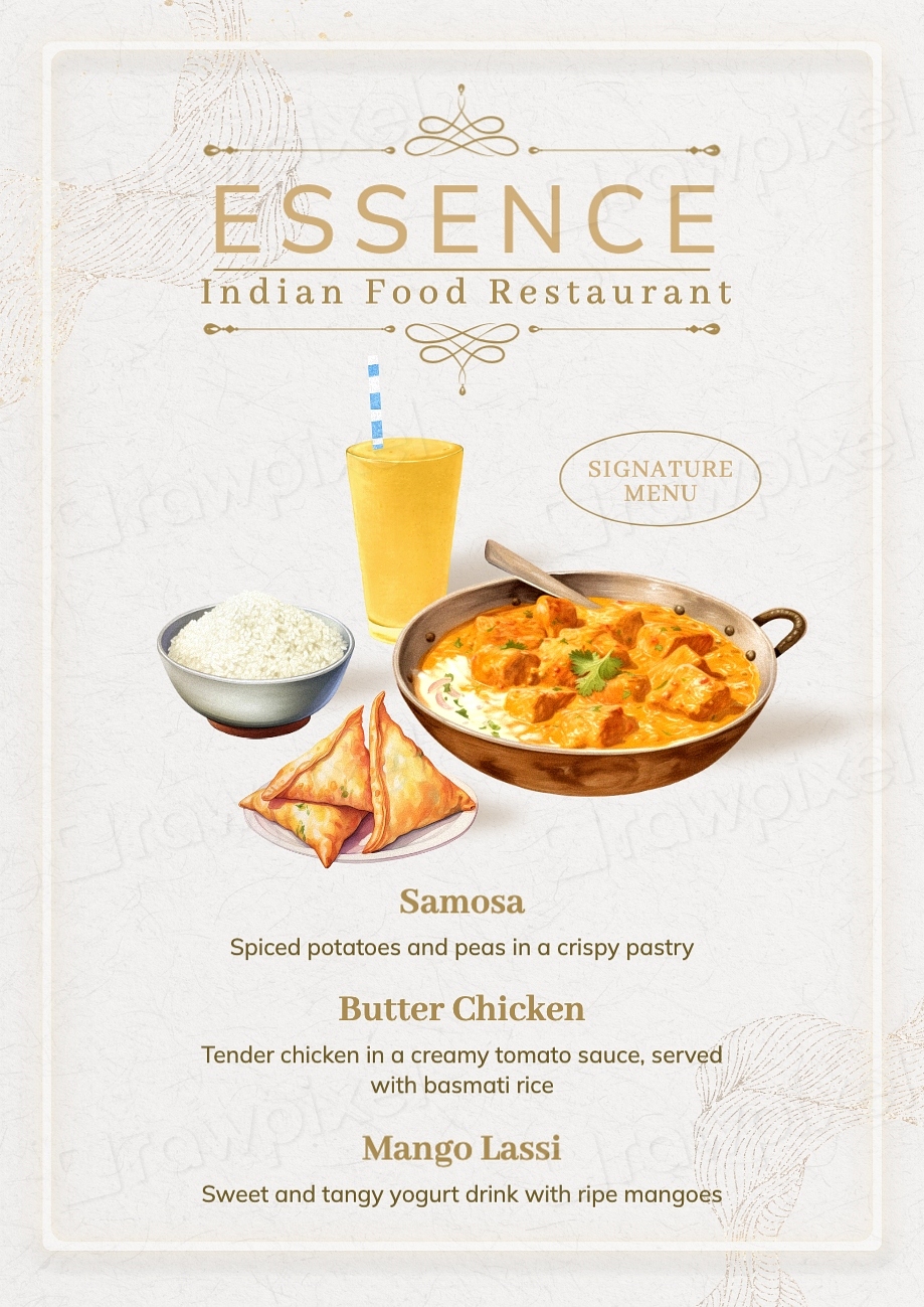 Signature menu template, editable text | Premium Editable Template ...