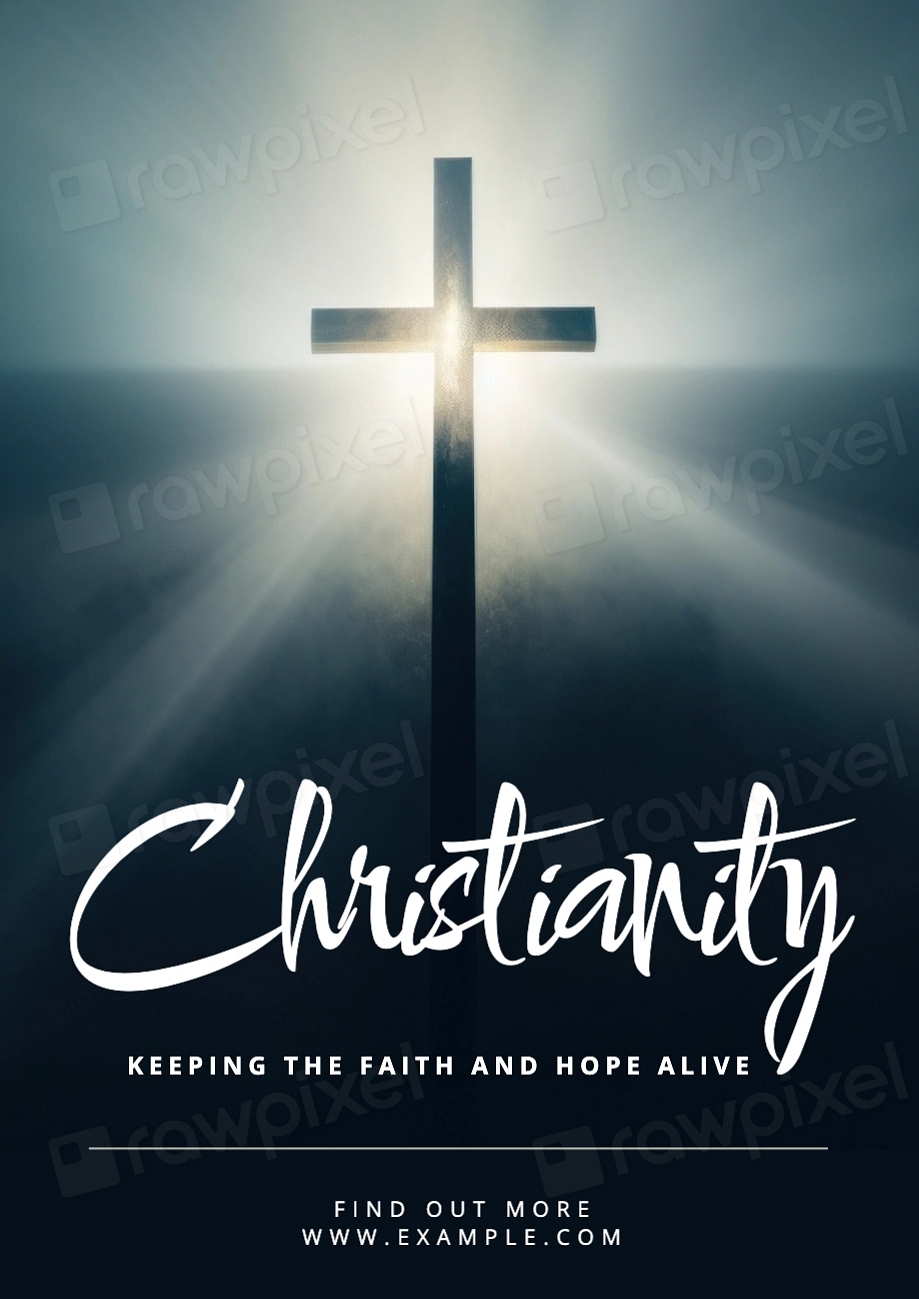 Christianity poster template, editable text | Premium Editable Template ...