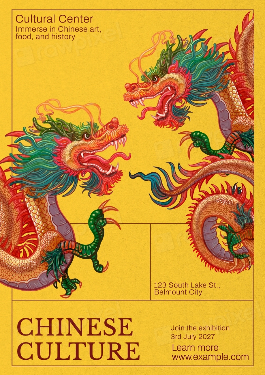 Chinese culture poster template, editable | Premium Editable Template ...