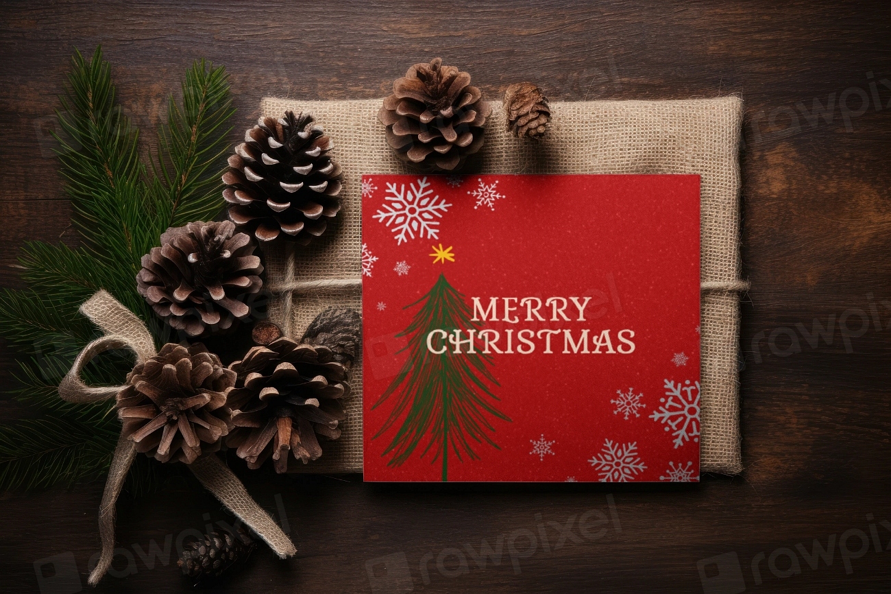 Season's greetings editable mockup, card | Premium Mockup Generator ...