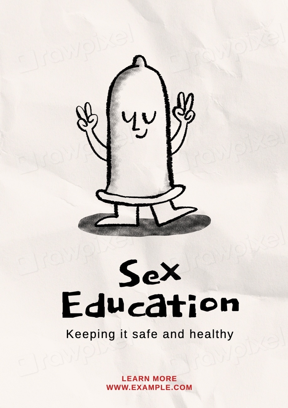 Sex education poster template, editable | Premium Editable Template ...