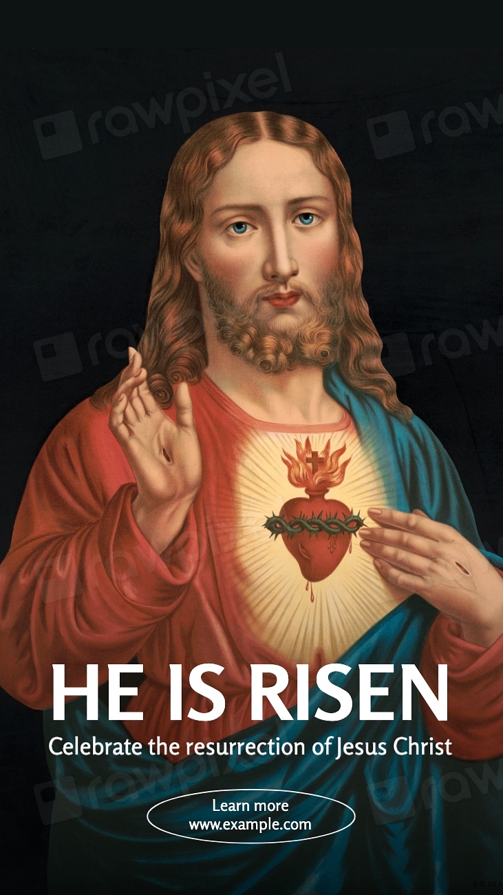 Jesus Christ Instagram story template, | Premium Editable Template ...