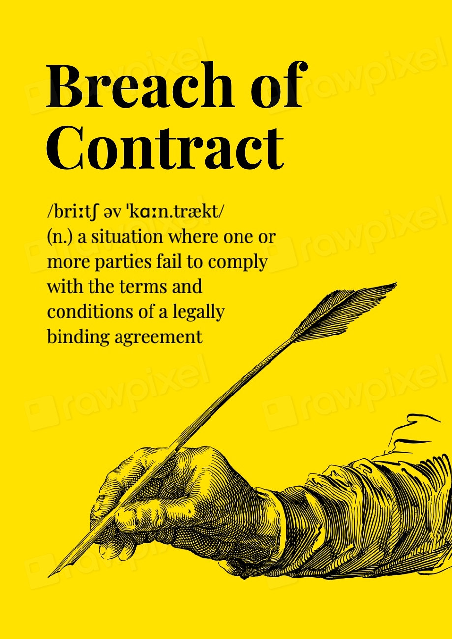 Breach contract poster template, editable | Premium Editable Template ...