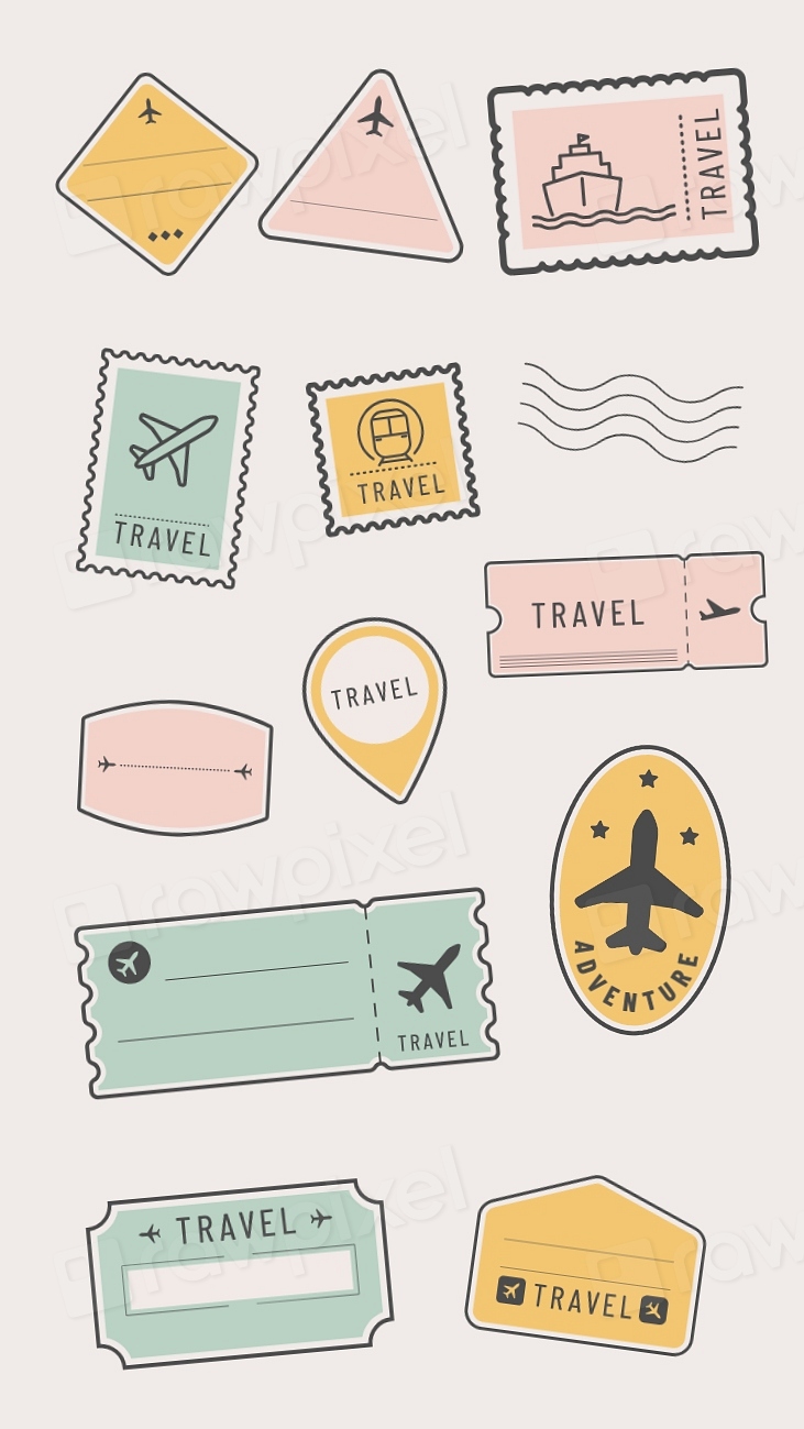 Editable postage stamp & travel | Premium Editable Design - rawpixel