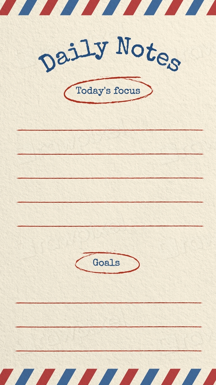 Daily notes template | Premium Editable Template - rawpixel