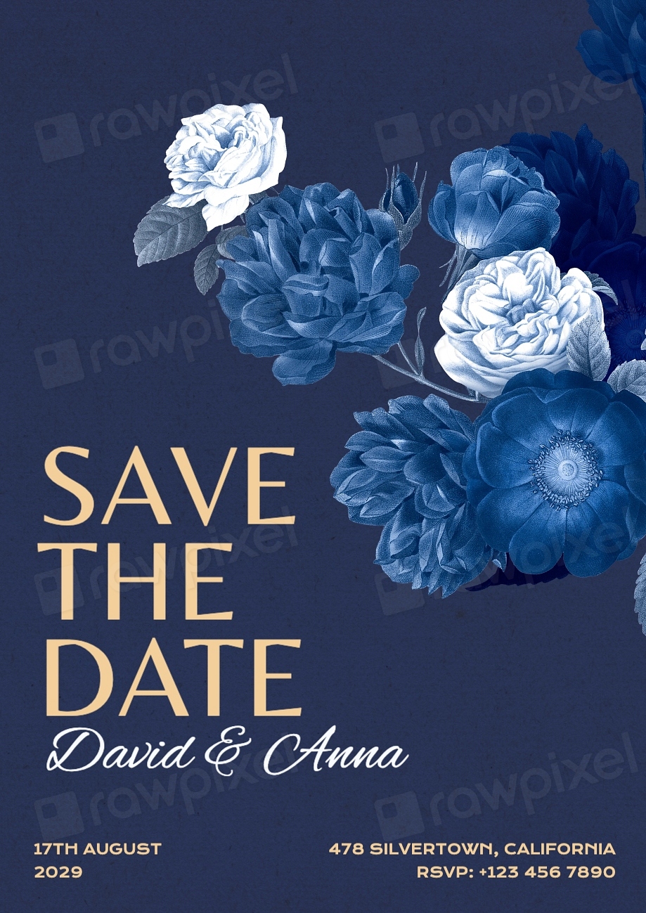 Wedding invitation poster template | Premium Editable Template - rawpixel