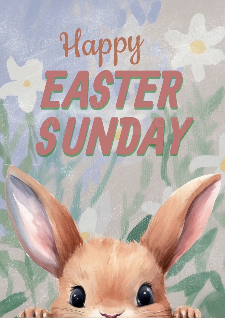 Easter Sunday poster template | Premium Editable Template - rawpixel