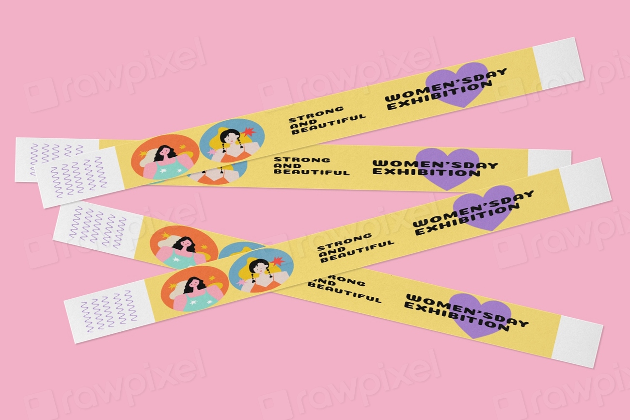 Editable exhibition wristband mockup | Free Mockup Generator - rawpixel