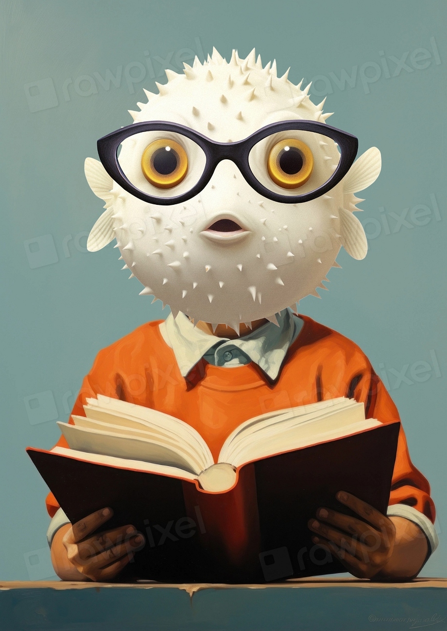 Puffer fish head man editable | Free Editable Design - rawpixel