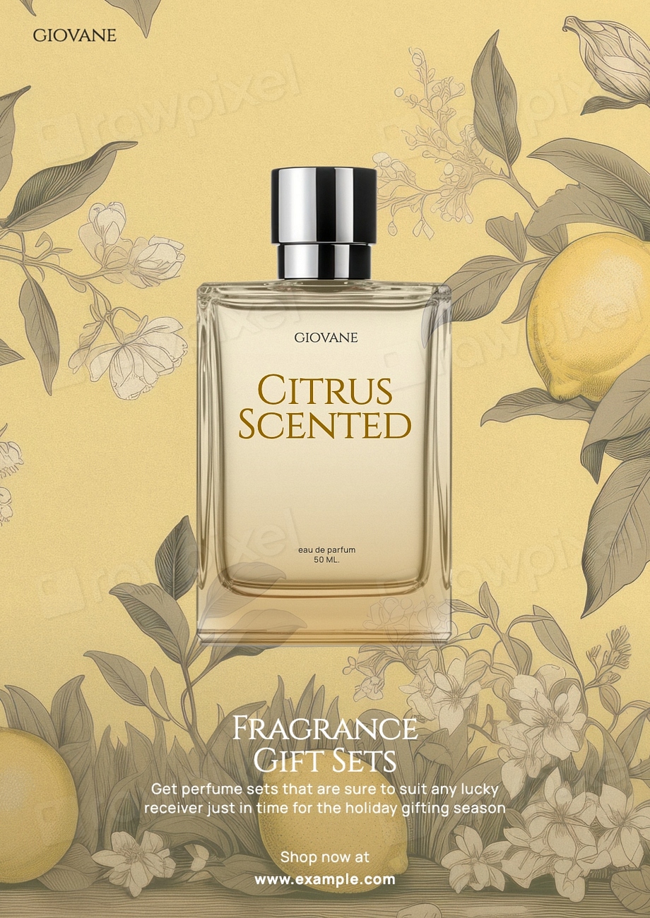 Fragrance gift sets poster template | Premium Editable Template - rawpixel