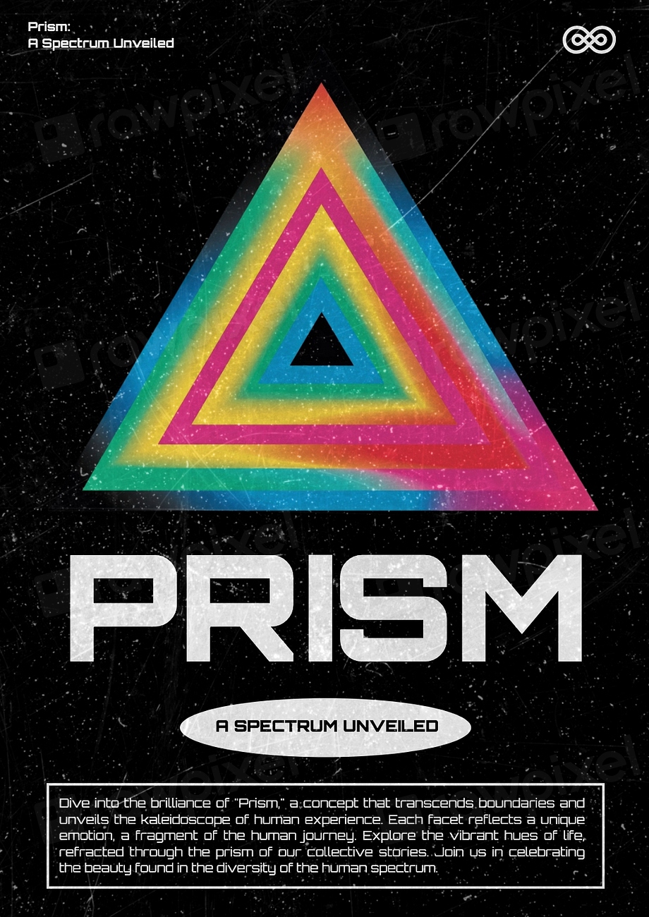 Prism poster template | Premium Editable Template - rawpixel