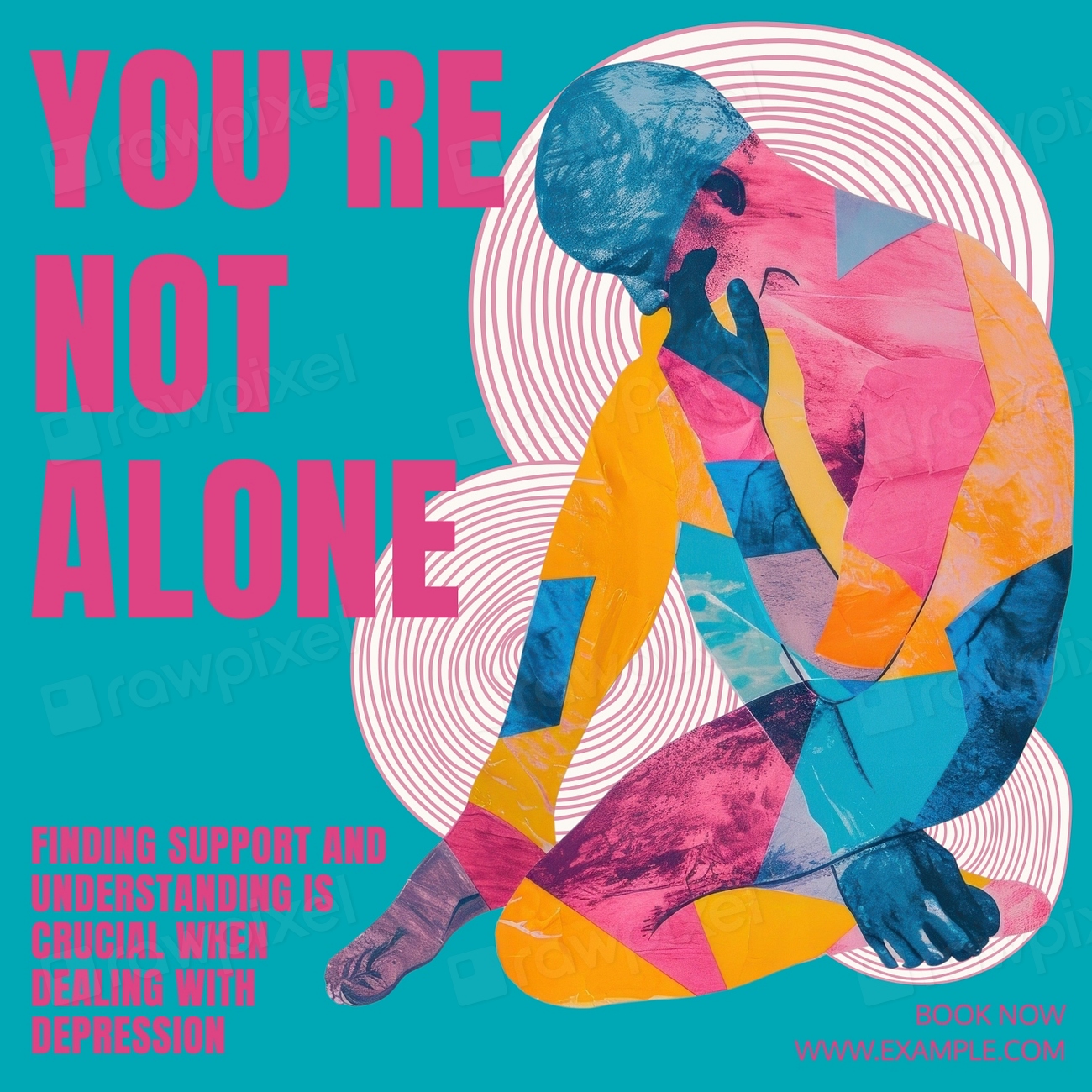 Therapy Facebook post template | Free Editable Template - rawpixel