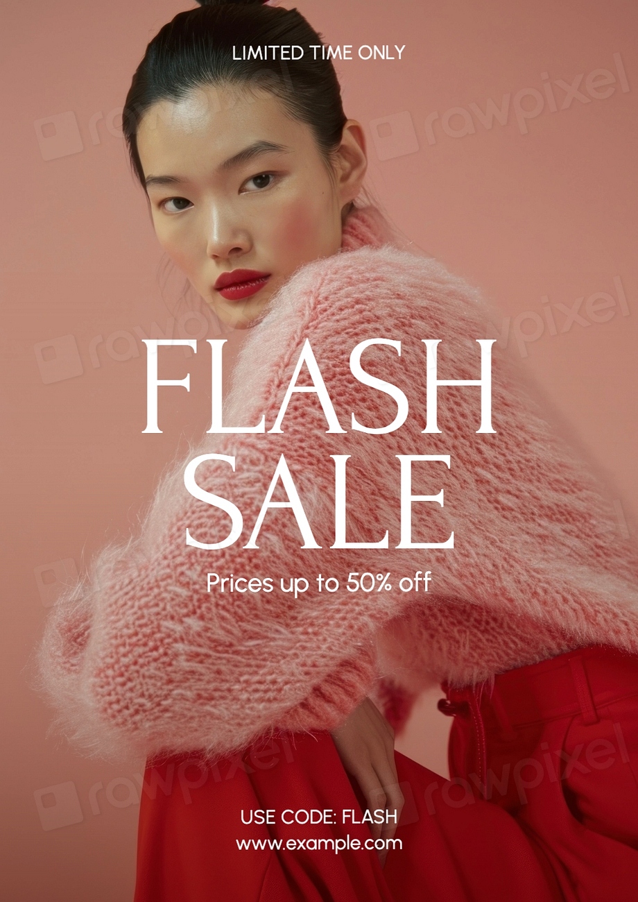 Flash sale poster template | Premium Editable Template - rawpixel