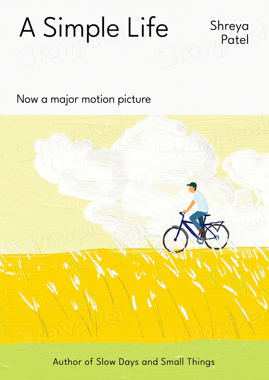 Simple life book cover template | Premium Editable Template - rawpixel