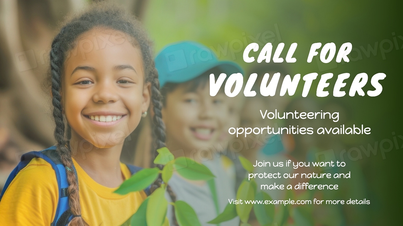 Call volunteers blog banner template | Free Editable Template - rawpixel