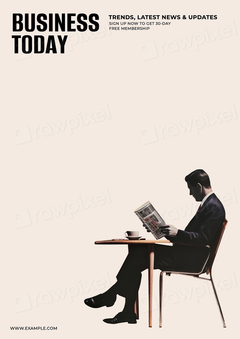 Business news poster template | Premium Editable Template - rawpixel