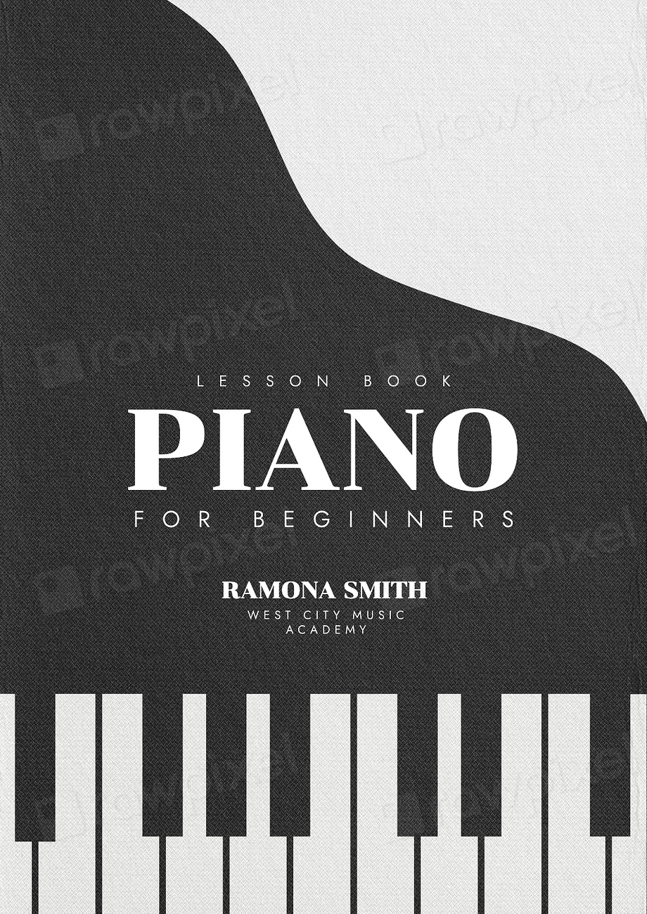Music lesson book cover template | Premium Editable Template - rawpixel
