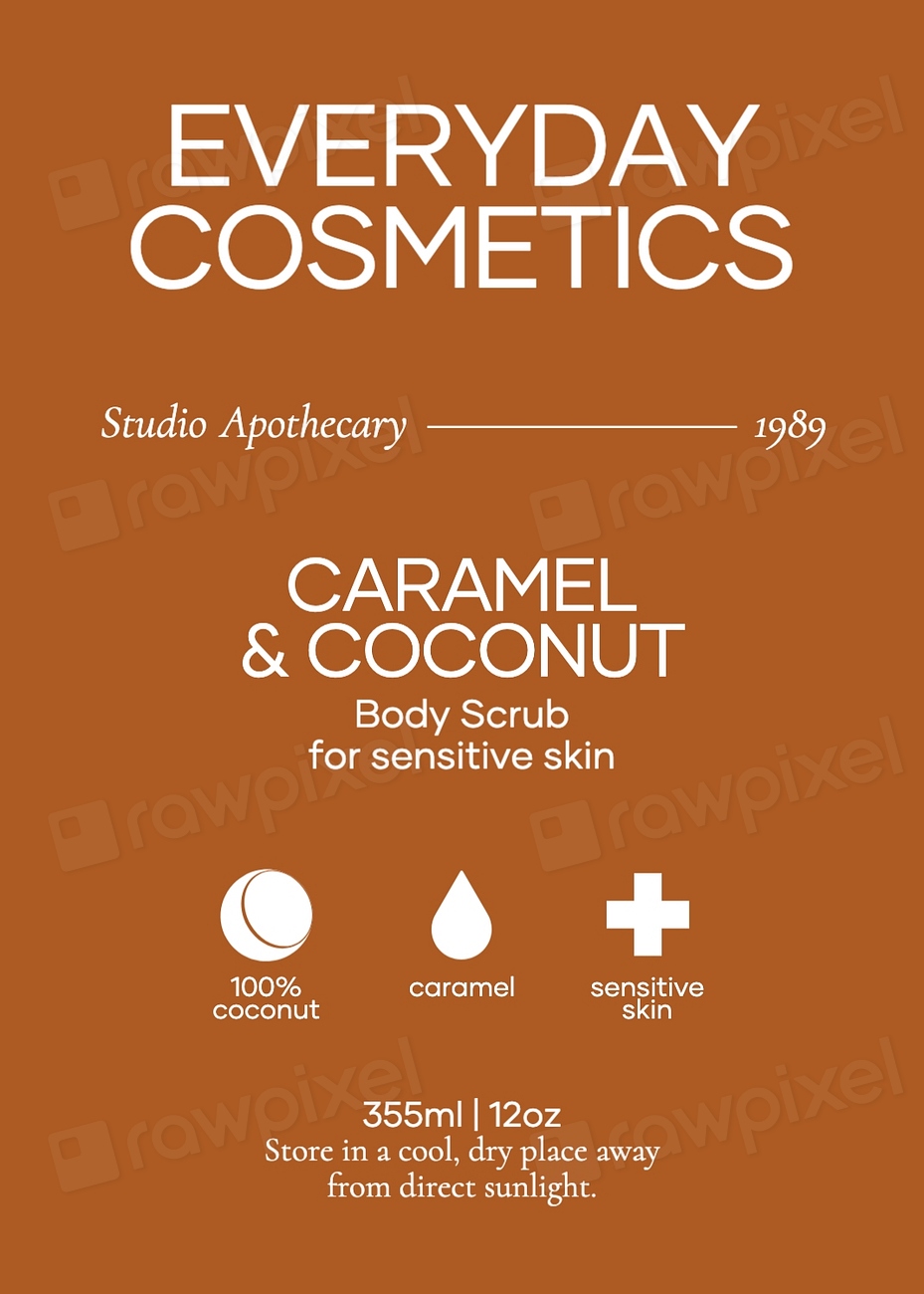 Body scrub label template, editable | Premium Editable Template - rawpixel