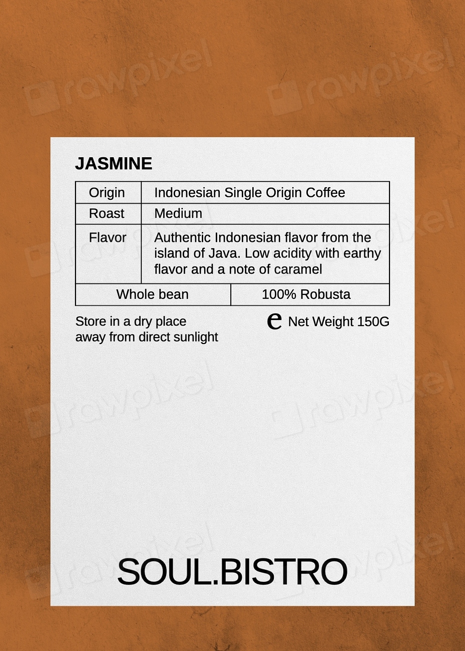 Coffee label template, editable branding | Premium Editable Template ...