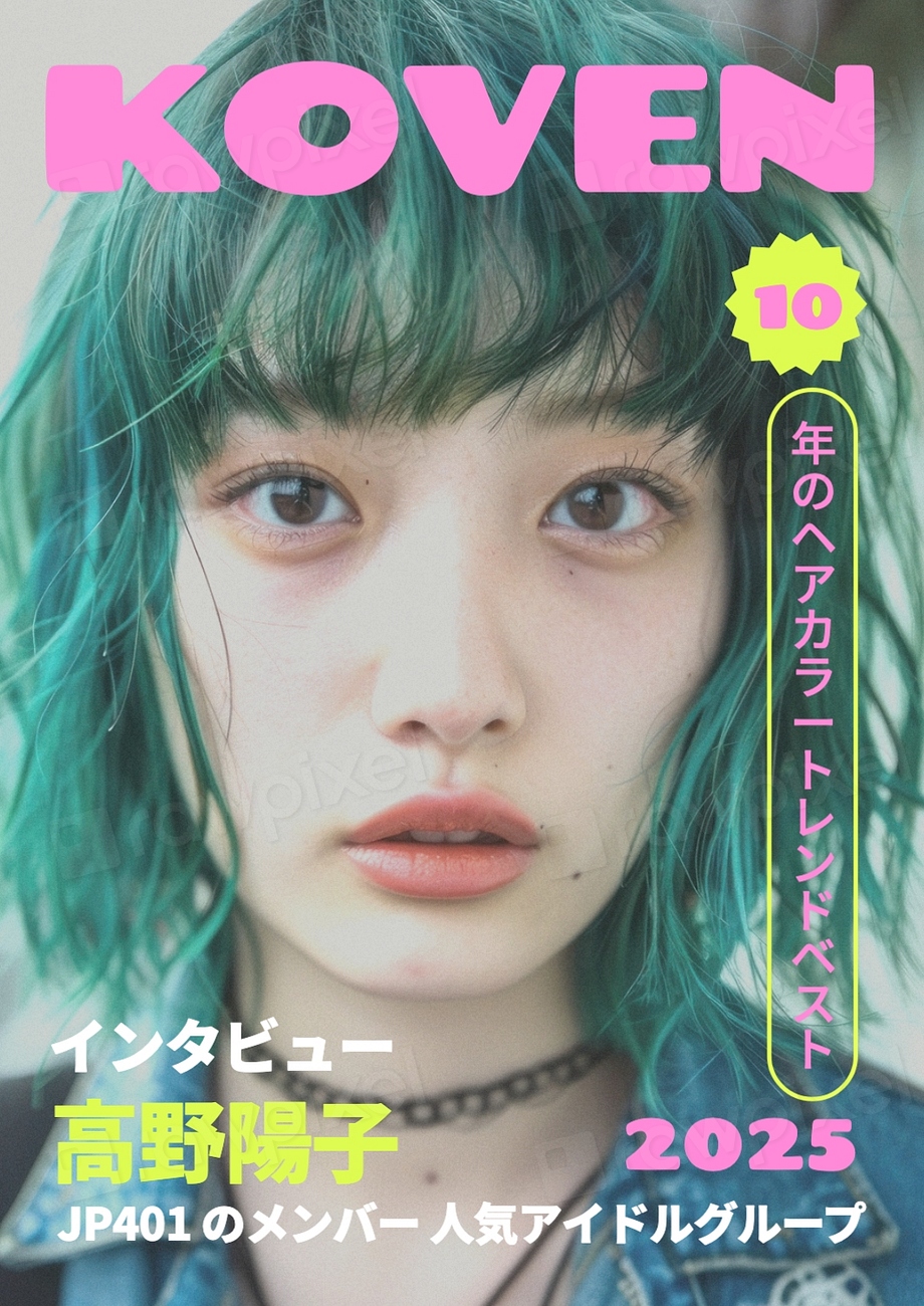 Idol interview magazine book cover | Premium Editable Template - rawpixel