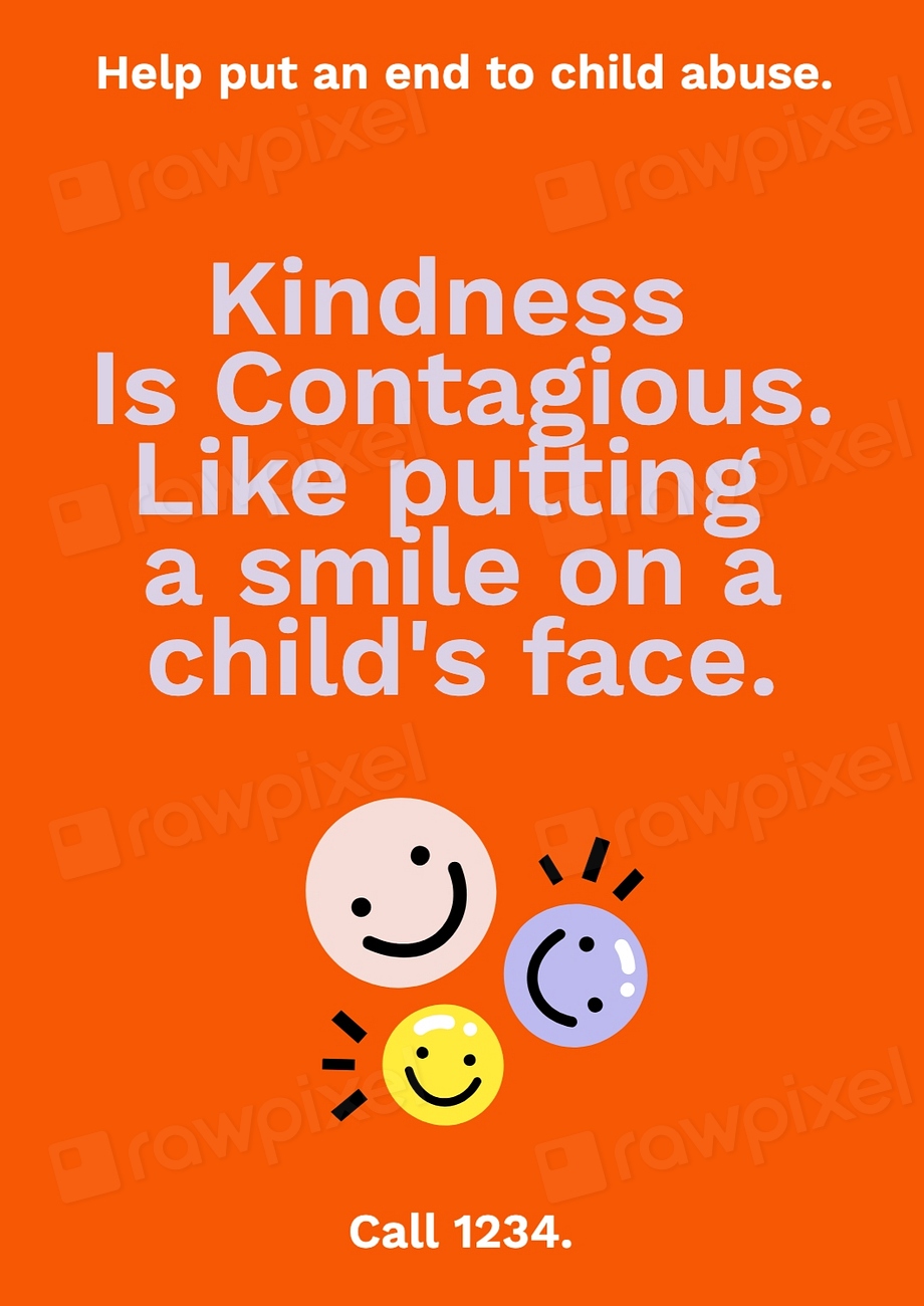 Anti-child abuse poster template | Free Editable Template - rawpixel