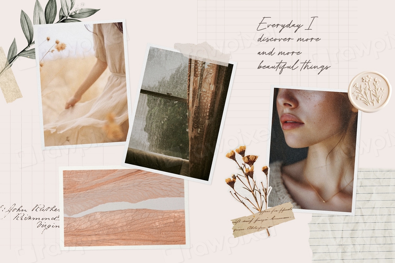Aesthetic lifestyle mood board mockup, | Premium Moodboard Maker - rawpixel