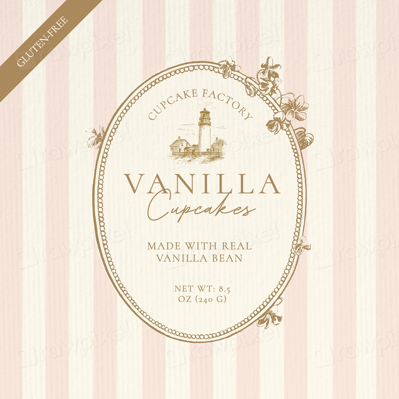 Cupcakes label template, editable design | Premium Editable Template ...