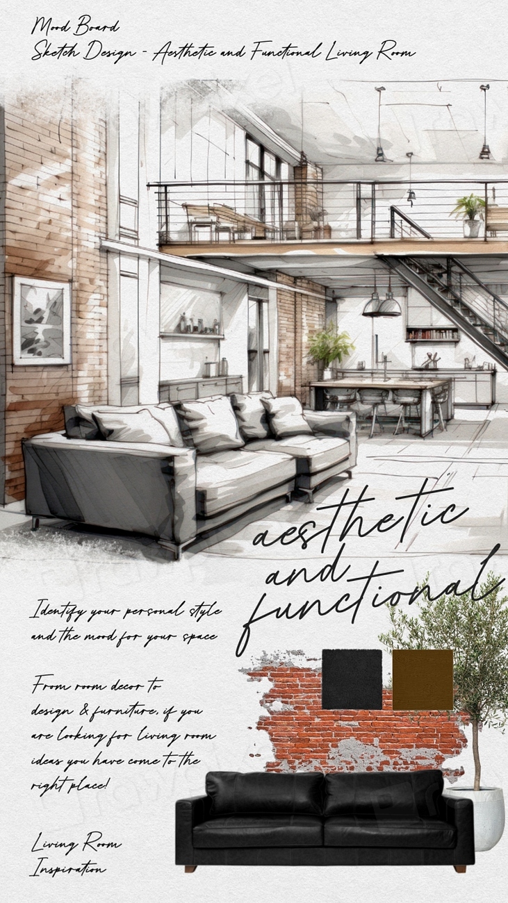 Modern interior design mood board | Premium Moodboard Maker - rawpixel