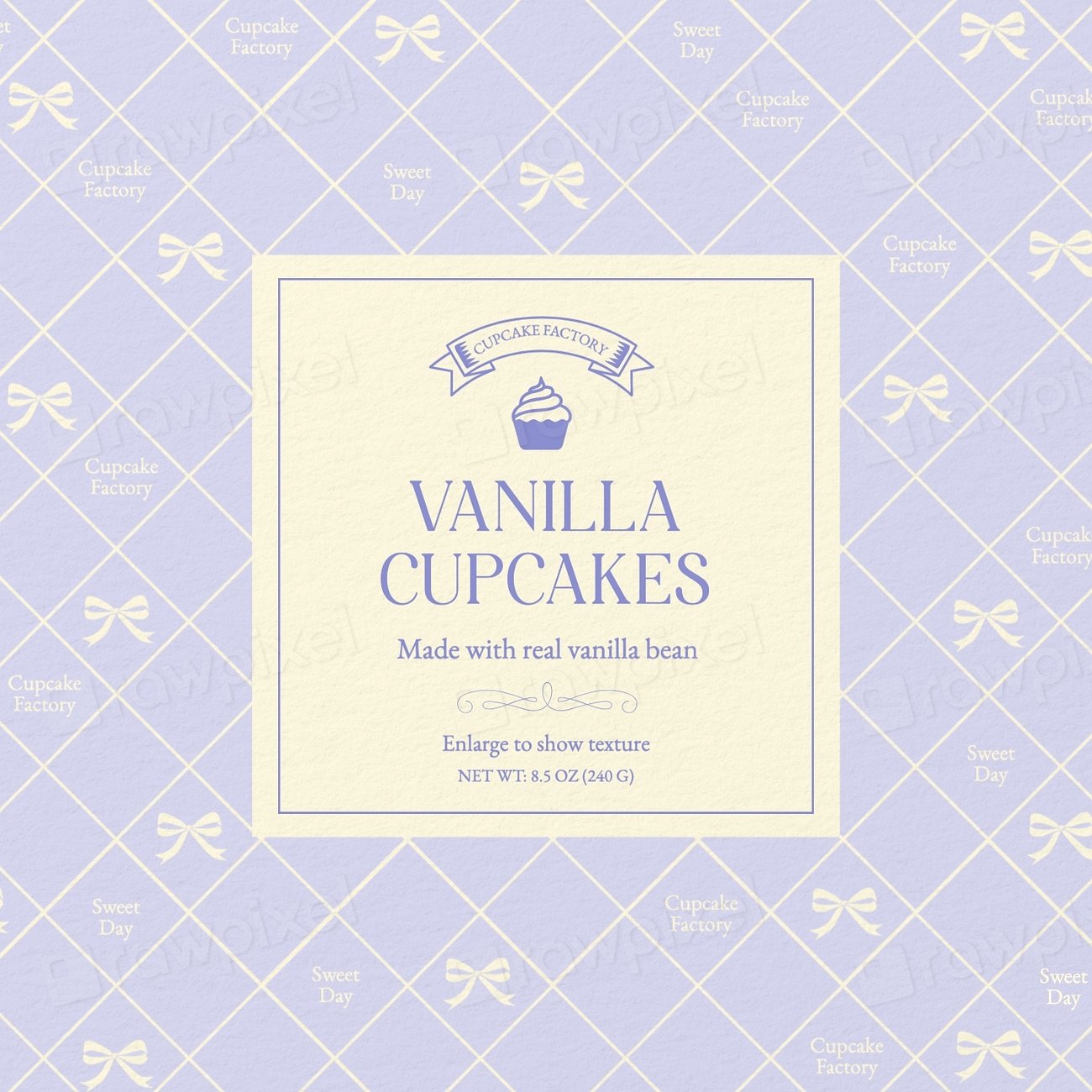 Cupcakes label template, editable design | Premium Editable Template ...