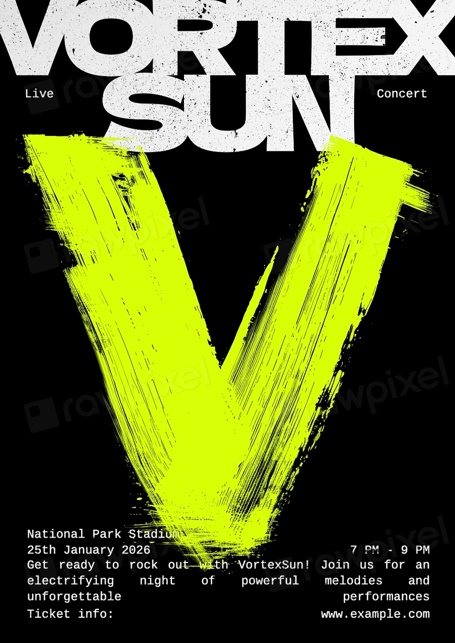 Live concert poster template, editable | Premium Editable Template ...