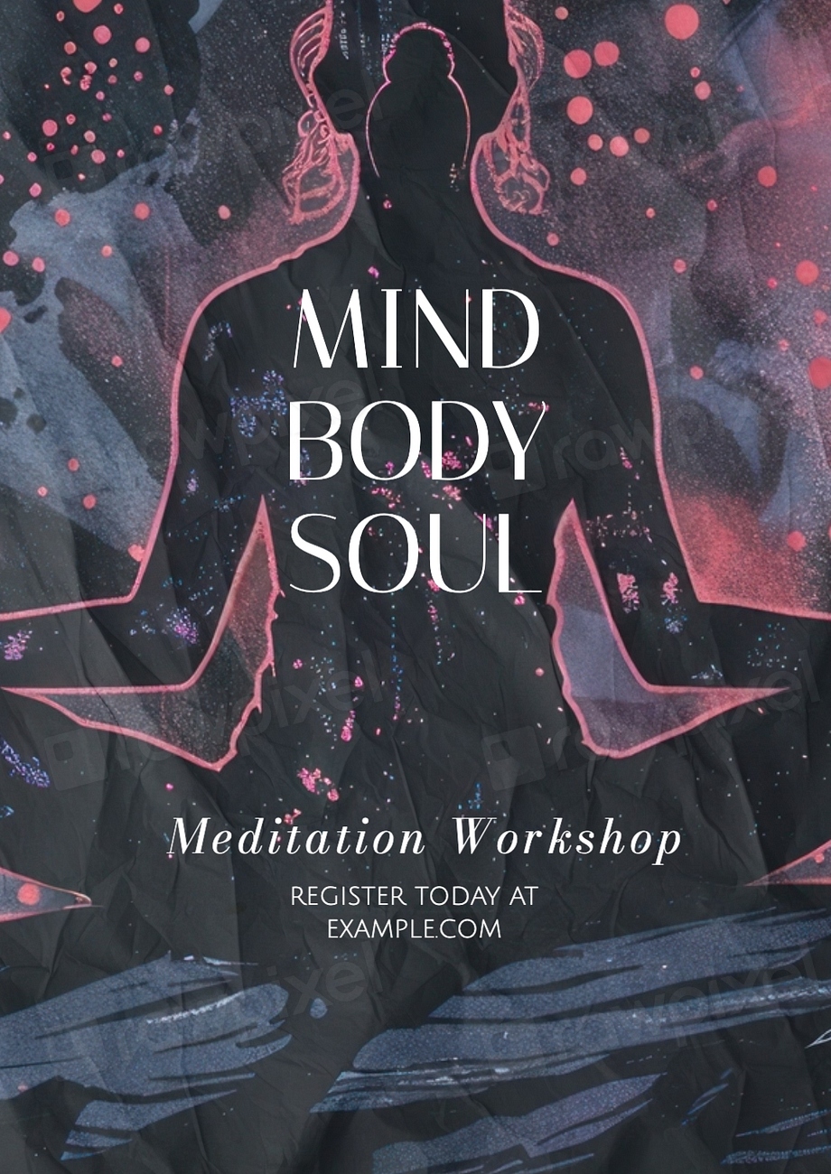 Mind, body, soul poster template | Premium Editable Template - rawpixel