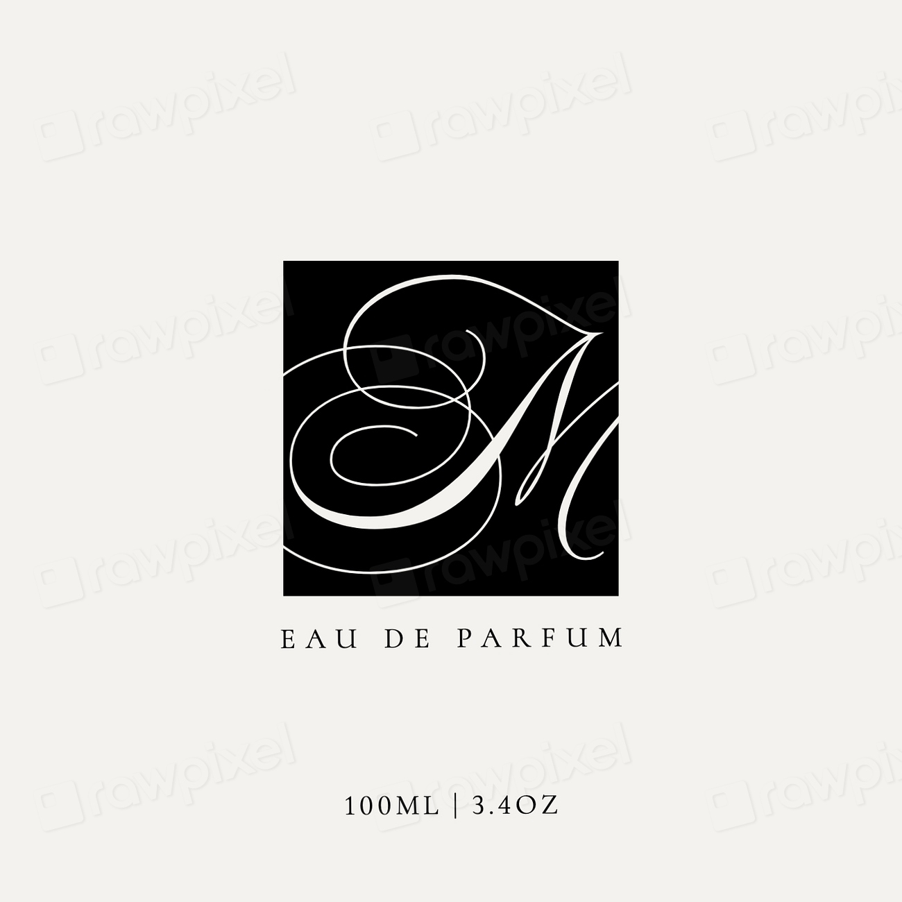 Perfume label template, editable business | Premium Logo Maker - rawpixel